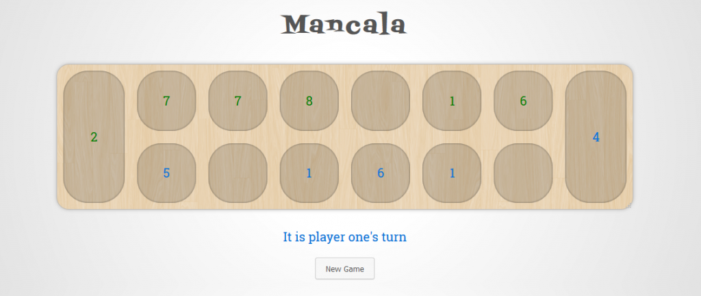Mancala HTML5 Game – Robotics and Game Design